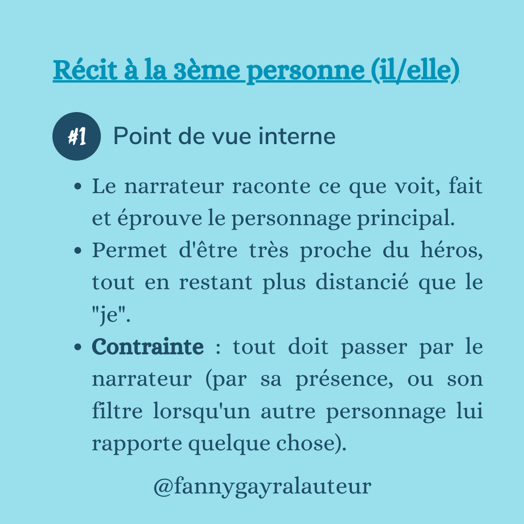 Les points de vue narratifs - Fanny Gayral